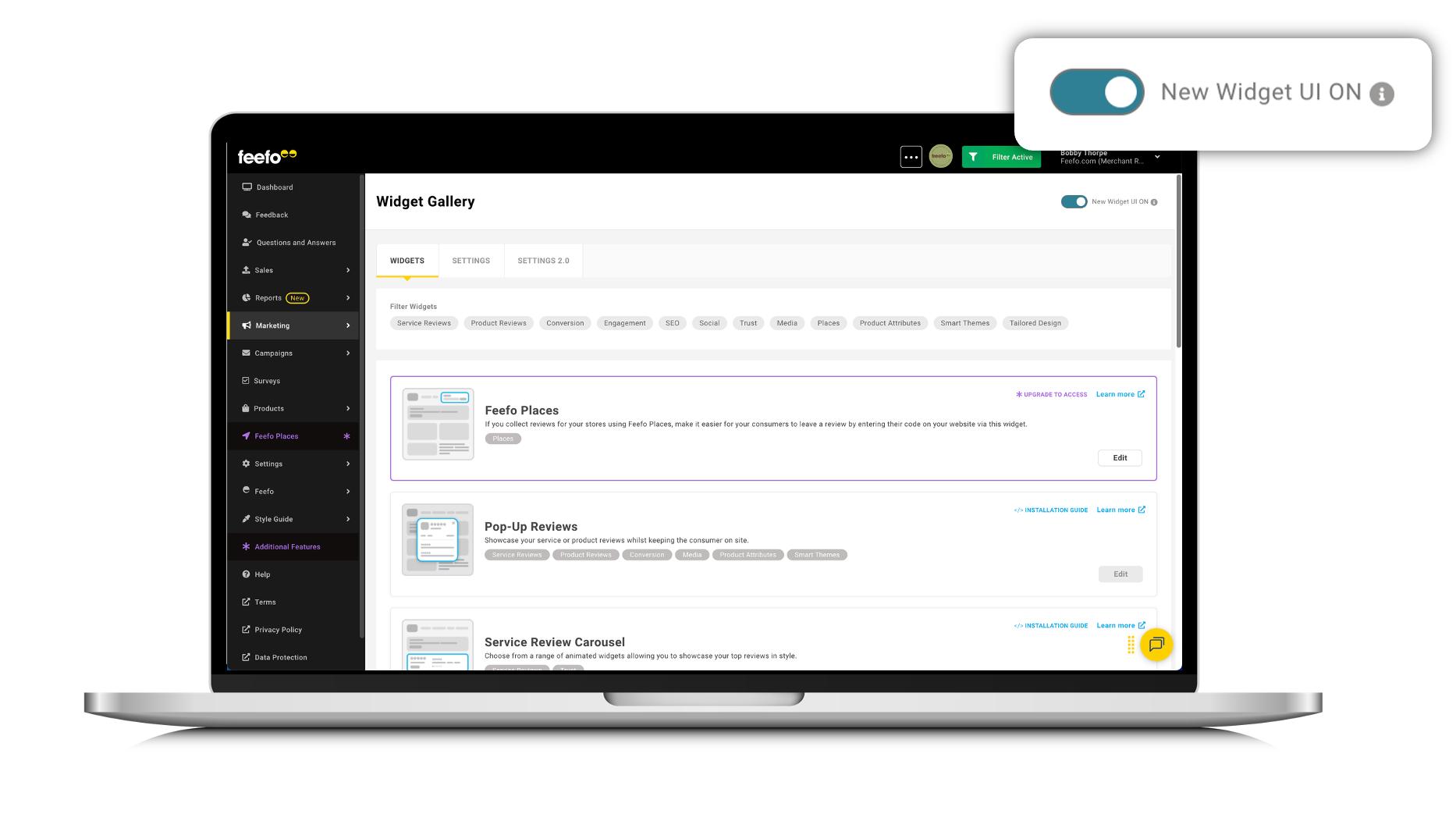 On-Page Widgets 2.0 | Product Updates | Feefo